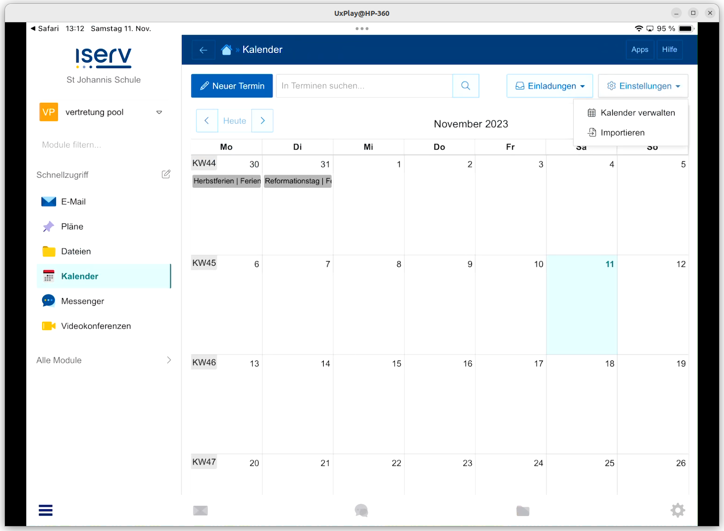 iServ Kalender – it-Service
